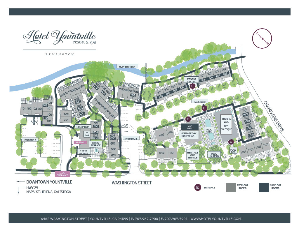 Map Of Yountville Restaurants